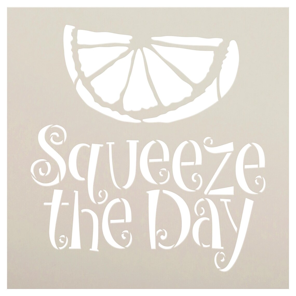 Squeeze the Day Stencil With Lemon Wedge by Studior12 DIY - Etsy