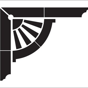Wagon Wheel Corner Embellishment Stencil by Studior12 Select Size USA ...