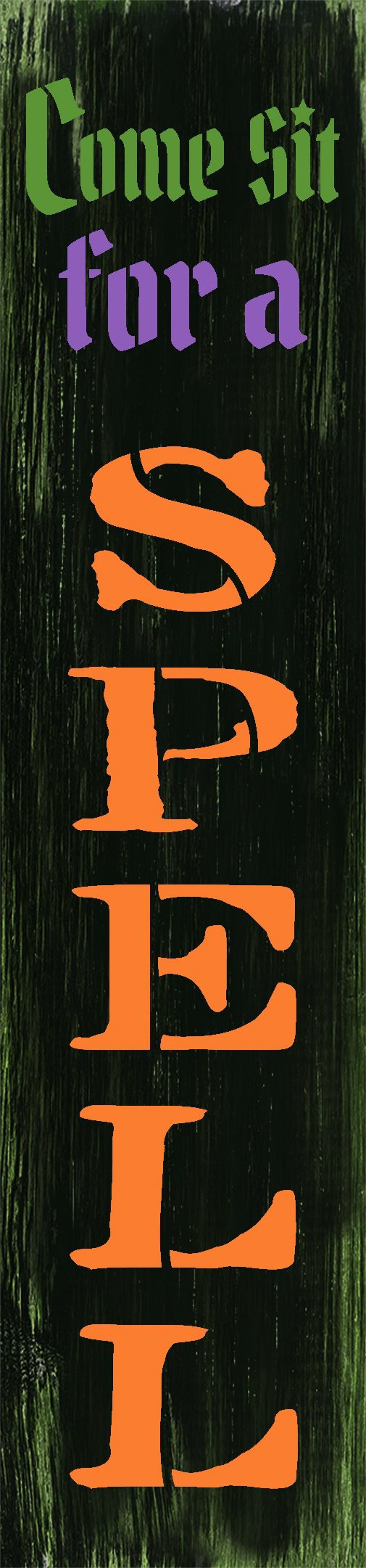 Come Sit for a Spell Stencil by Studior12 Craft DIY | Etsy