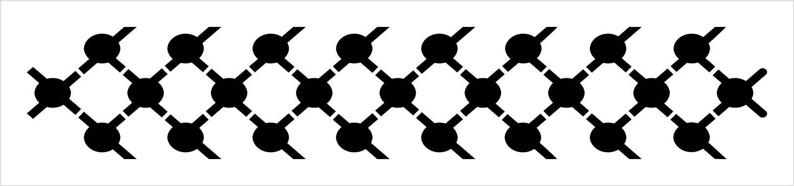 Diamond Square Dot Pattern Stencil by Studior12 Craft DIY - Etsy