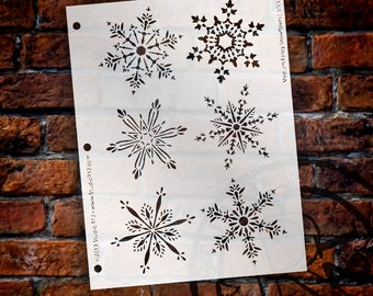 Delicate Snowflake Stencil by Studior12 Christmas Holiday | Etsy