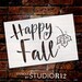Happy Fall Stencil by Studior12 Craft DIY Autumn Leaves Home Decor ...