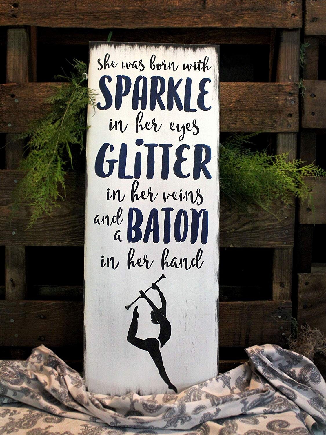 Sparkle Glitter Baton Gymnast Stencil by Studior12 | Etsy
