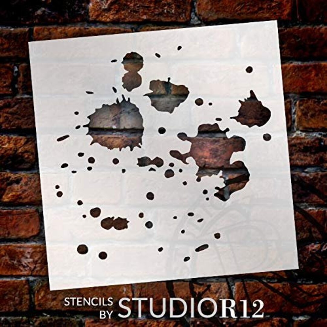 Studior12 Mixed Media Stencil Liquid Splatter Pattern DIY Card-making ...