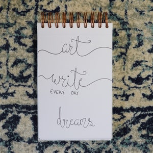 Hand-lettered Calligraphy Soft Cover Kraft Paper - Etsy