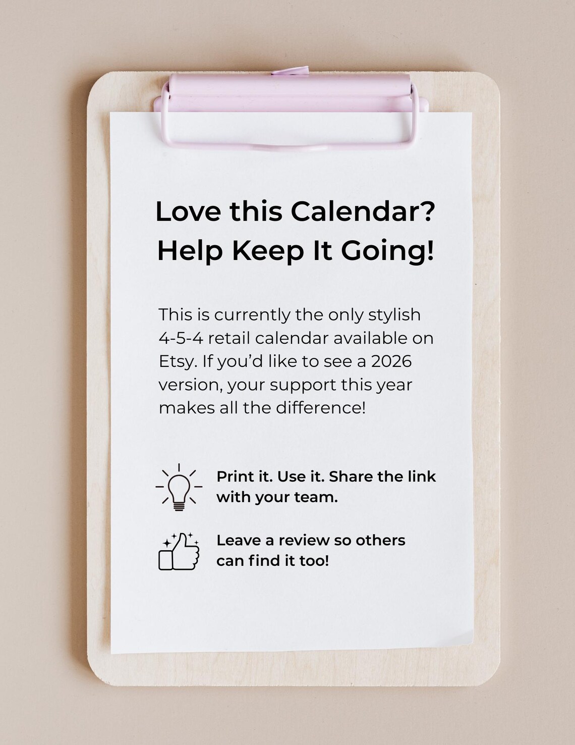 Retail 4-5-4 Fiscal Year Calendar 2025 | Printable 12-page Calendar PDF ...