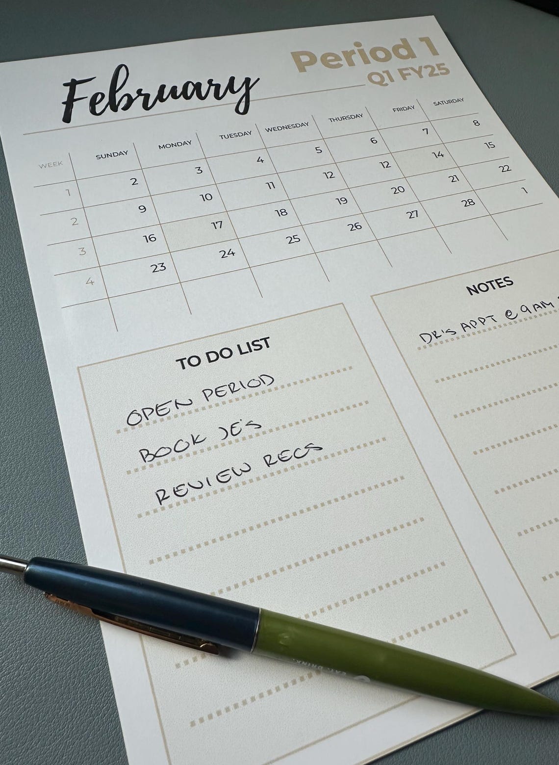 Retail 4-5-4 Fiscal Year Calendar 2025 | Printable 12-page Calendar PDF ...