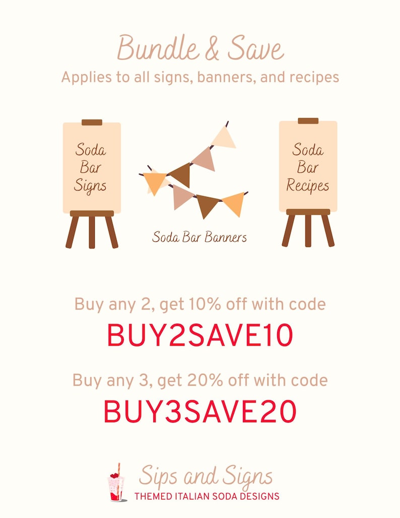Dirty Soda Bar Sign – Neon Printable Drink Station – Party Decor for ...