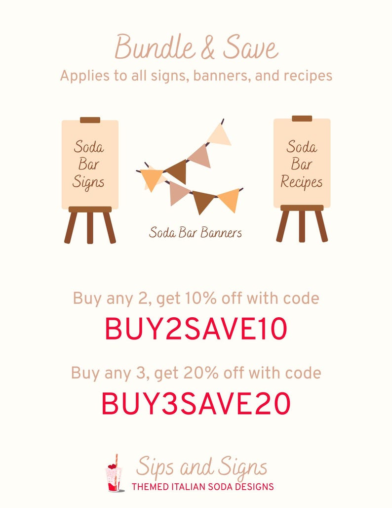 Dirty Soda Bar Sign – Neon Printable Party Menu – Digital Download ...