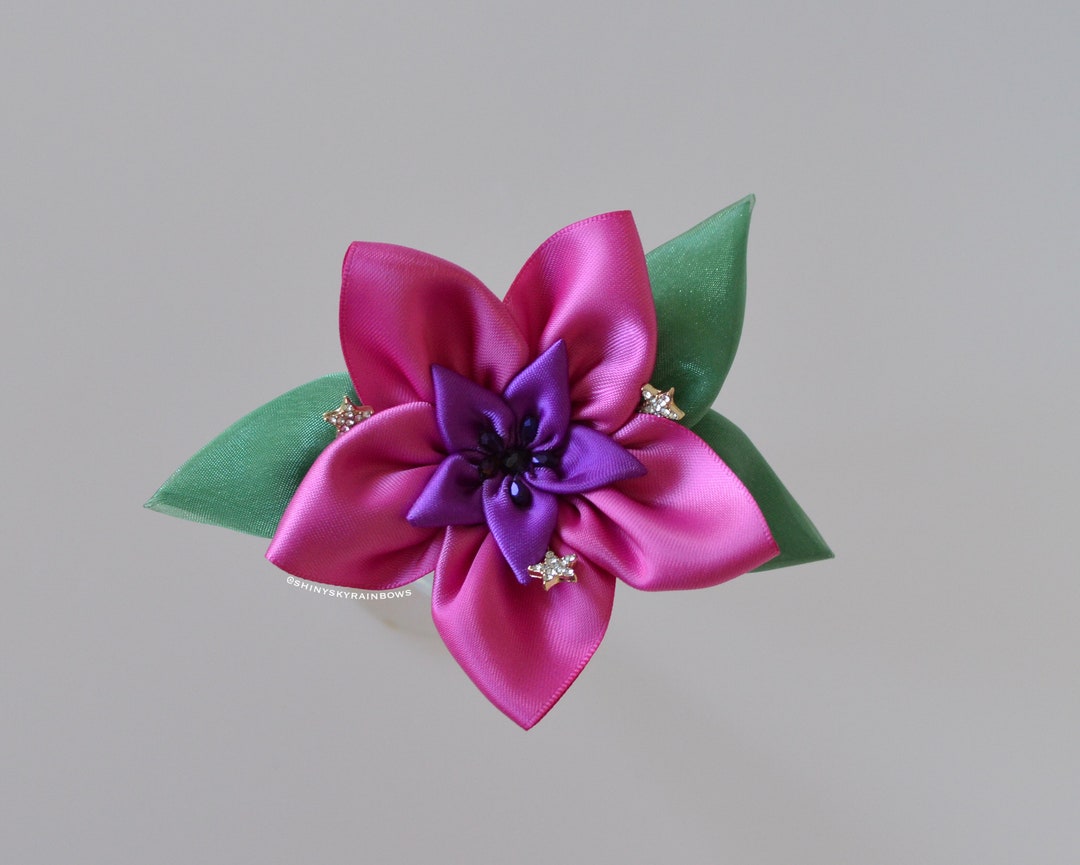 Asha Inspired Hair Bow, Kingdom of Rosas Flower Hair Bow,asha Hair Bow ...
