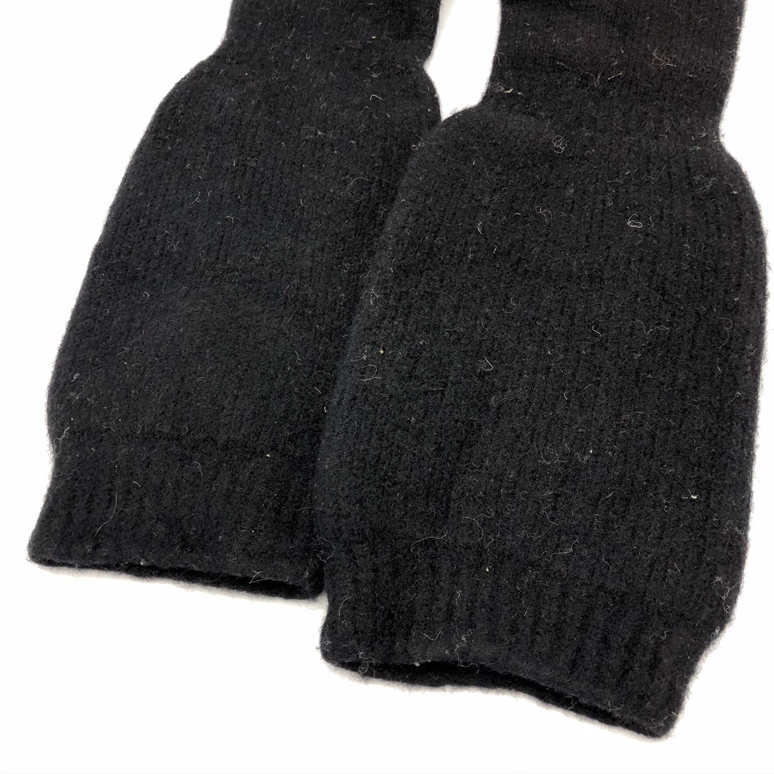 Antique Mens 1940s Long Wool Gloves , Black, Large Size, NOS Tags ...