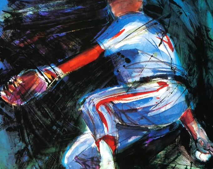 1992 Fastball Poster by Terry Rose Baseball Poster Original Vintage ...