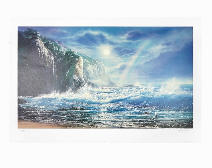 1991 Raymond Page Lithograph "mystical Sea" - Etsy