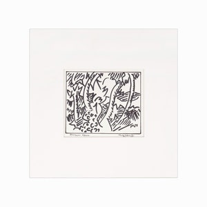 Molly J. Schiff Ink Markers Painting on Paper Palms Vintage - Etsy