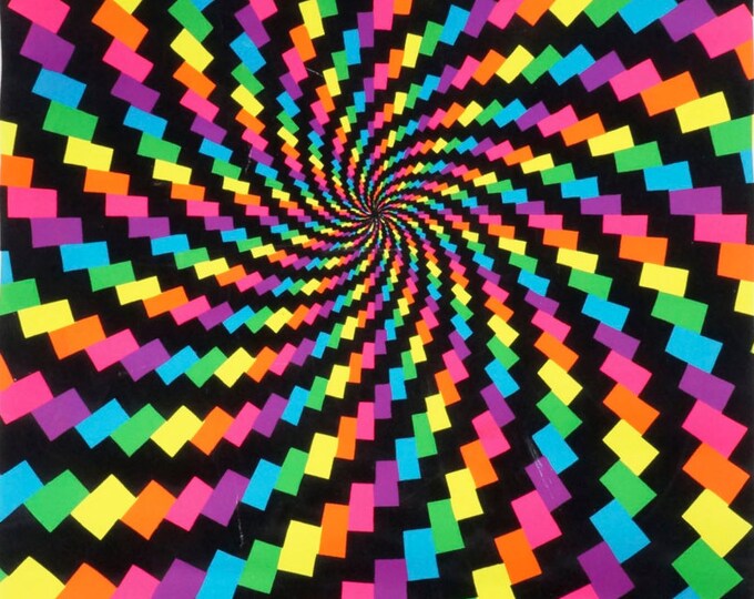 1972 Electric Rainbow #130 Black Light Poster Funky Enterprises Vintage ...