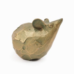 Saegusa Sotaro Cast Iron Mouse Figurine Japanese Okimono Sculpture - Etsy