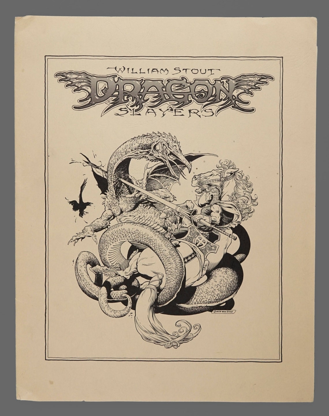 1979 William Stout Dragon Slayers Print Plate Limited Edition - Etsy