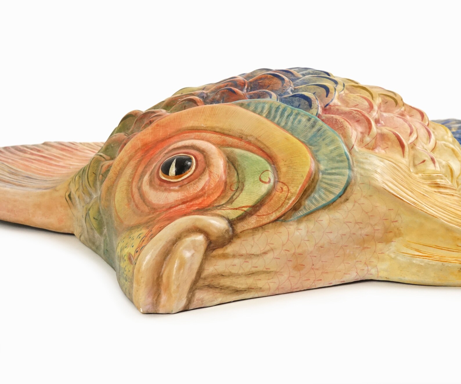 Paper Mache Fish Wall Sculpture Vintage - Etsy