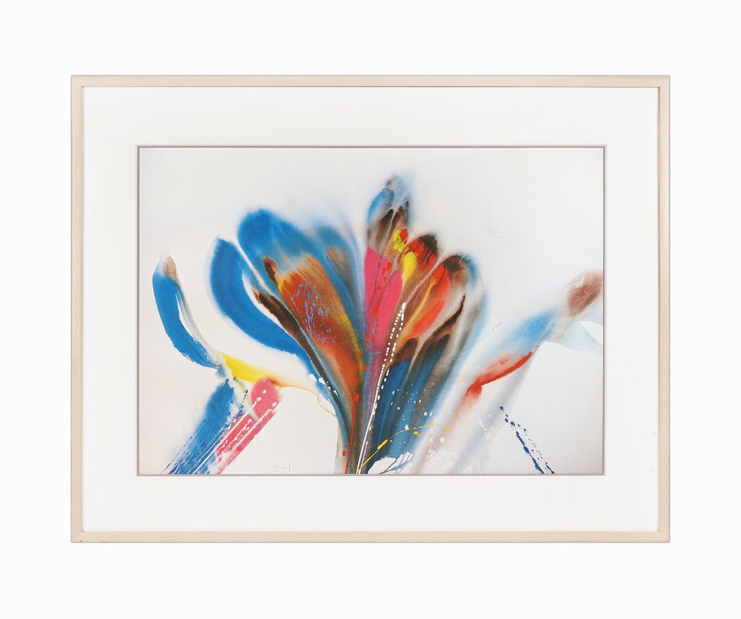 Abstract Expressionist Print on Paper - Etsy