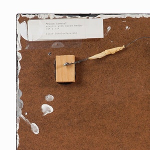 Alice Sharie Revelski "black Cowboy" Mixed Media Wall Sculpture ...