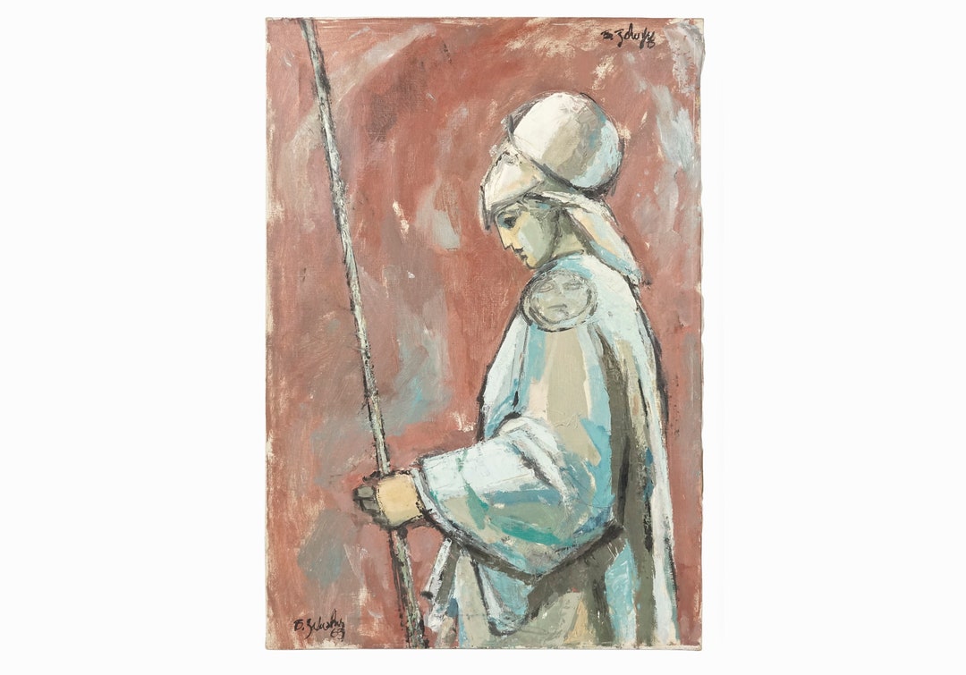 1963 Oil Painting on Canvas Vintage Art - Etsy