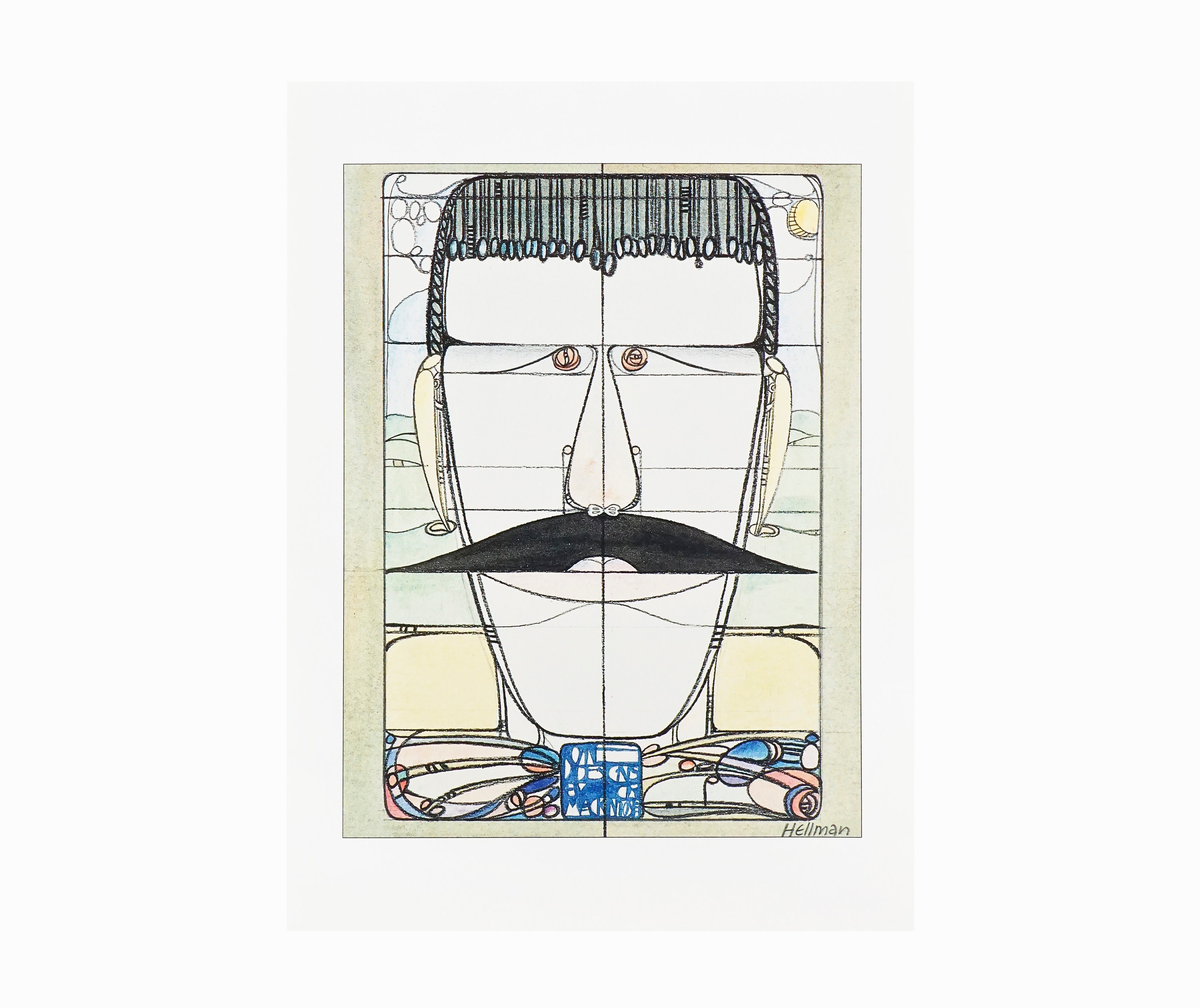 1991 Louis Hellman Postcard Charles Rennie Mackintosh | Etsy