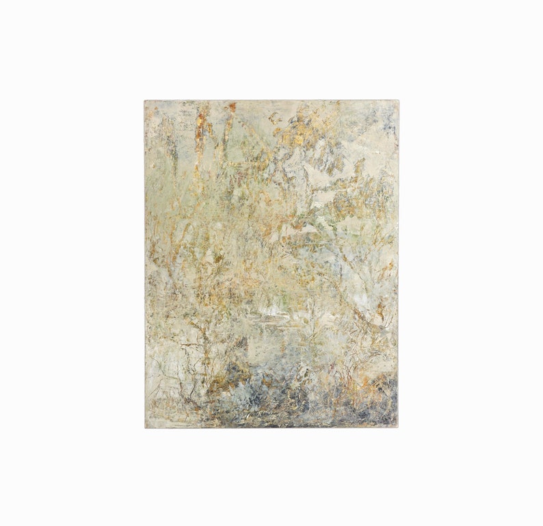Kathy Blankley Roman Oil Painting on Board Large Abstract Expressionist ...