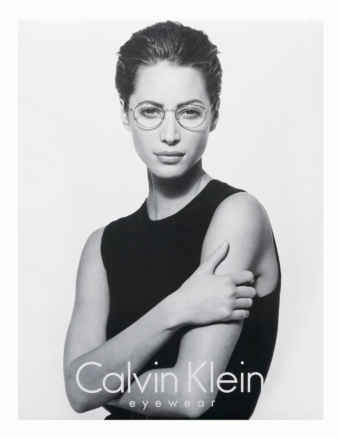 1995 Calvin Klein Eyewear Poster Black & White Model Fashion - Etsy UK