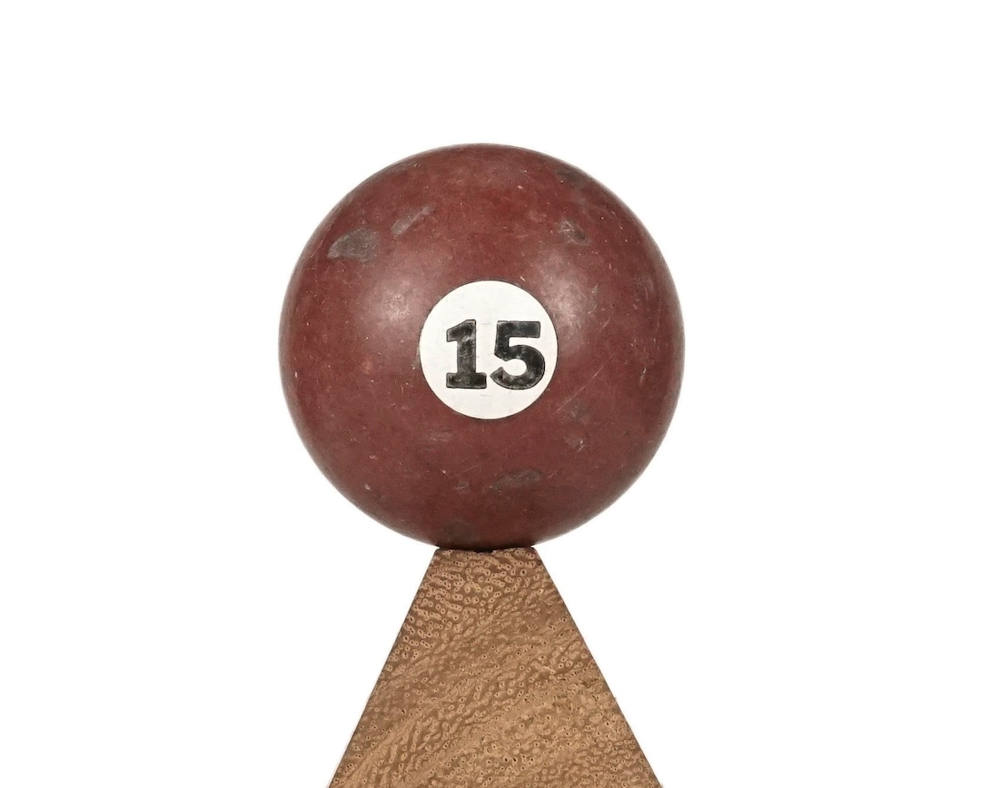 Miniature Billiard Ball No. 15 Fifteen XV Brown 1.5" - Etsy