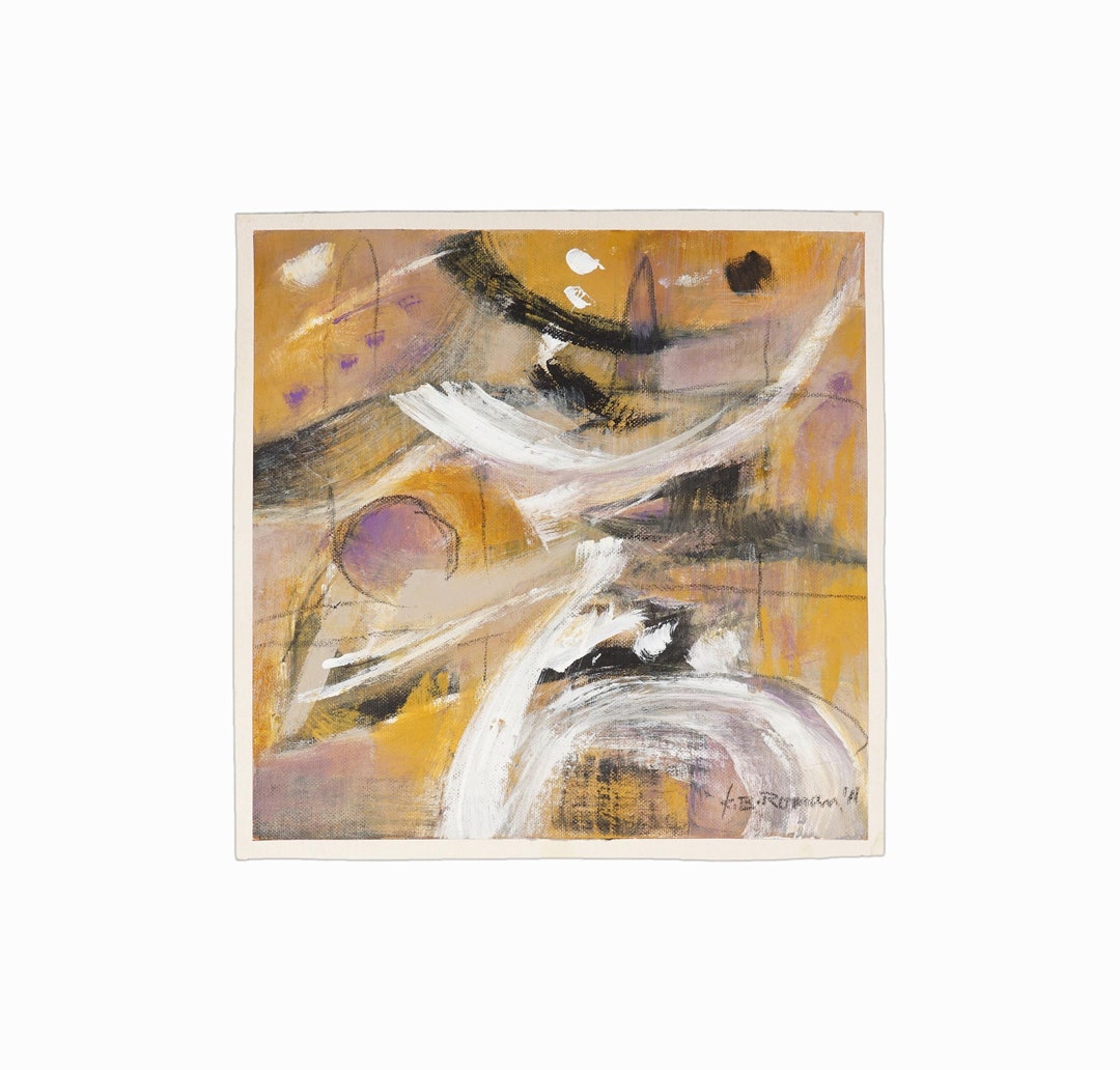 Kathy Blankley Roman Oil Painting on Canvas Paper Abstract ...