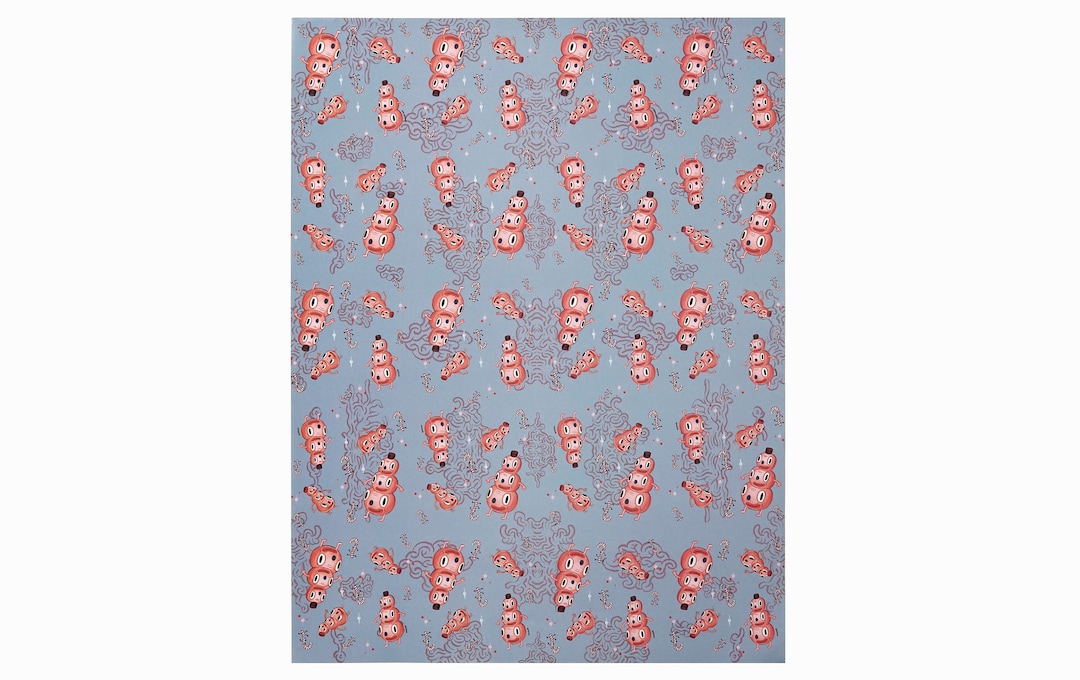 Gary Baseman Gift Paper Sheet Wrapping Gift Pop Art Print "eat Pink ...