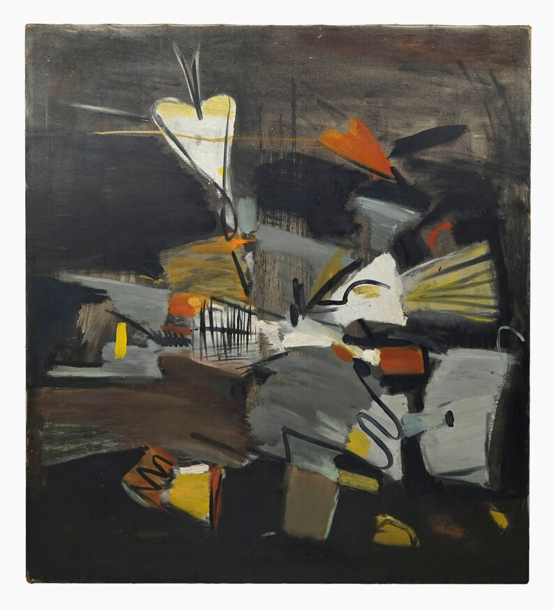 1940s Abstract Expressionist Oil Painting Abstraction Expressionism Art ...
