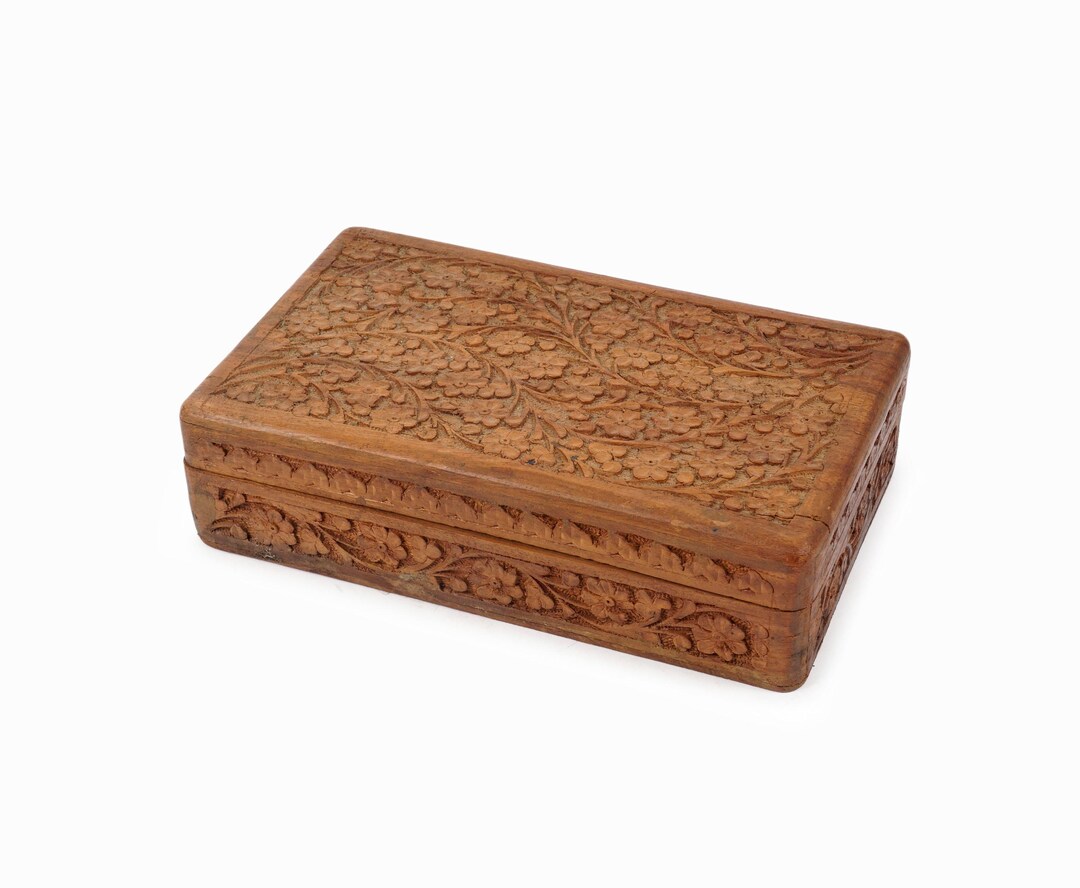 Handmade Wooden Keepsake Box Mango Wood Jewelry Box Trinket Vintage - Etsy
