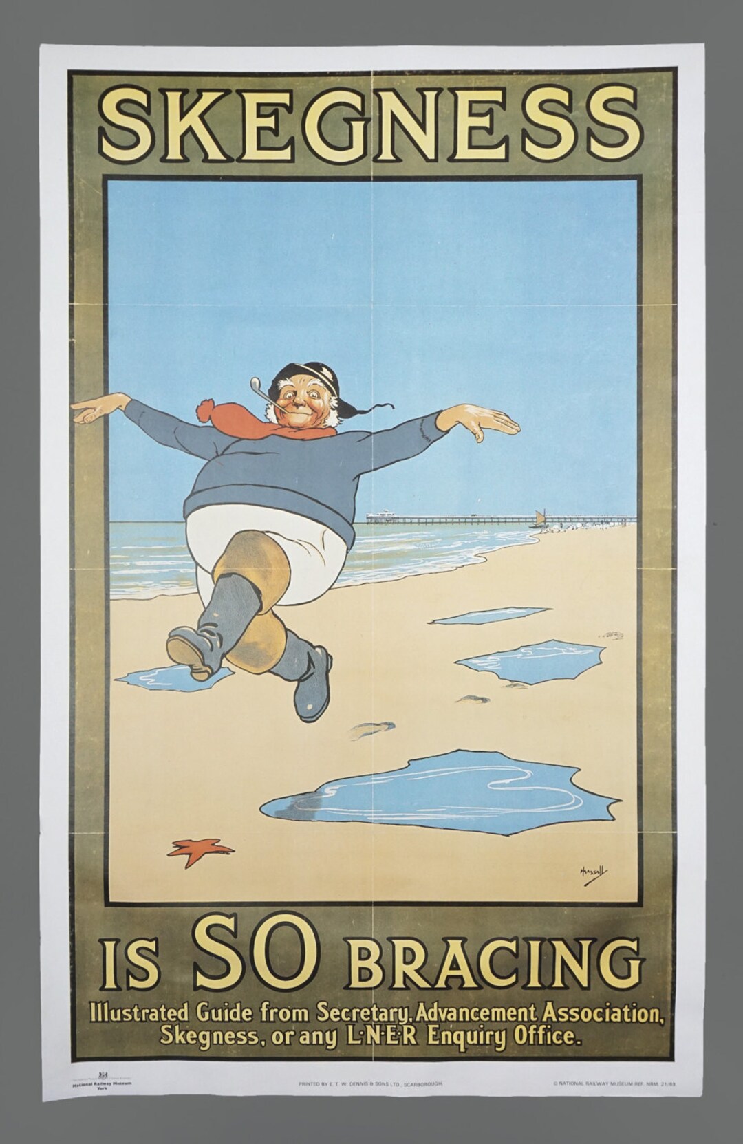 Vintage Skegness is so Bracing National Railway Museum Travel Poster 15 ...