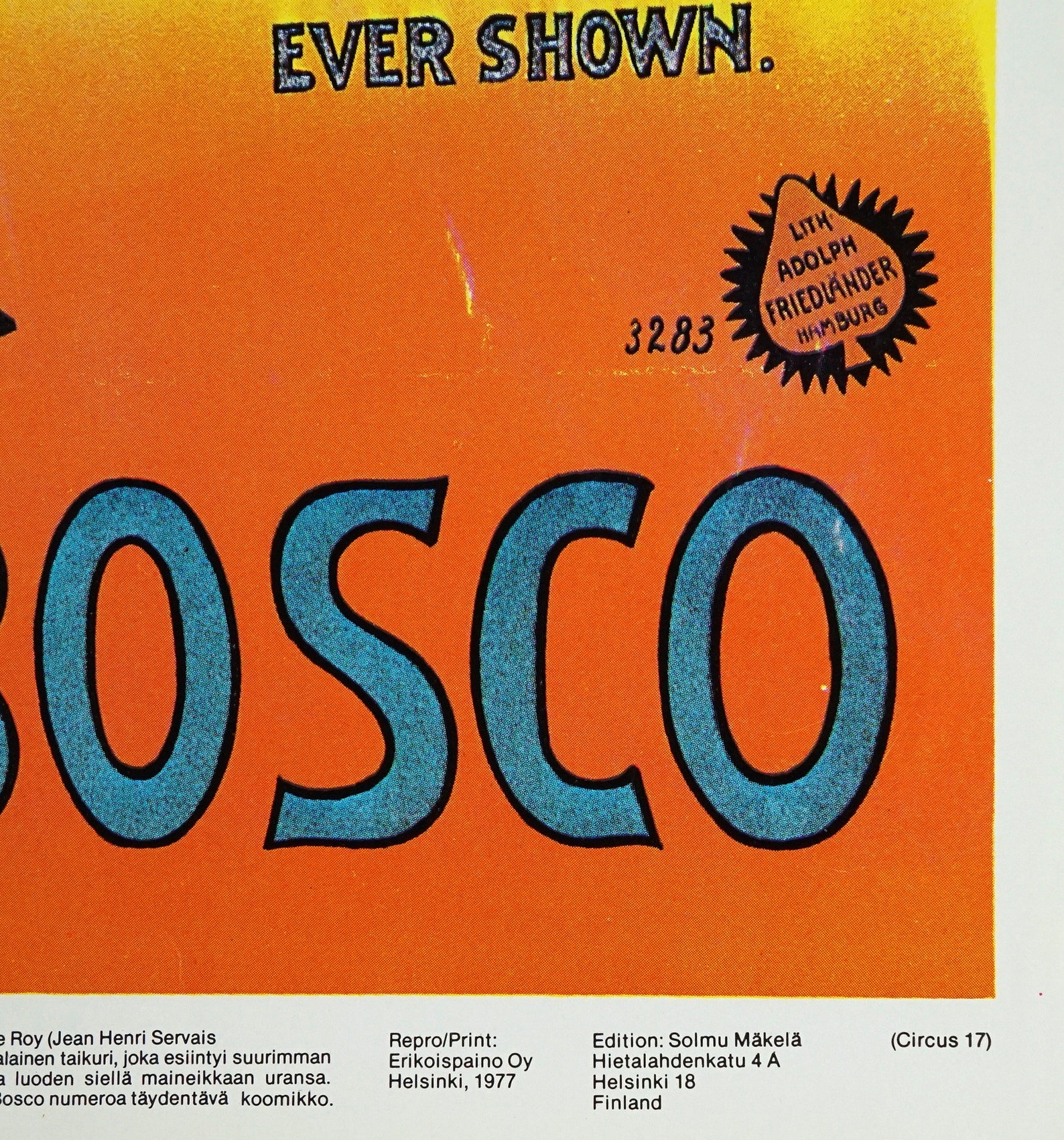 1977 Comedians De Mephisto Co. Le Roy Talma Bosco Magic Show | Etsy