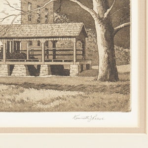 Kenneth J. Reeve spring Mill Aquatint Etching on Paper Print - Etsy