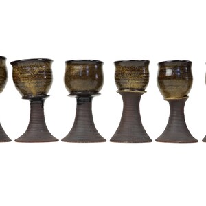 Edna Arnow Goblet Stoneware Midwest Chicago Pottery Modernist Goblet ...