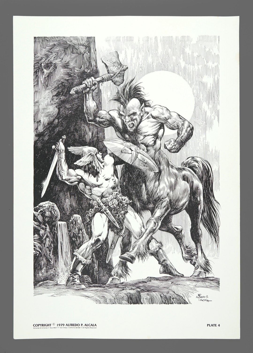 1979 Alfredo P. Alcala "voltar" Limited Edition 245/1000 Print Plate ...