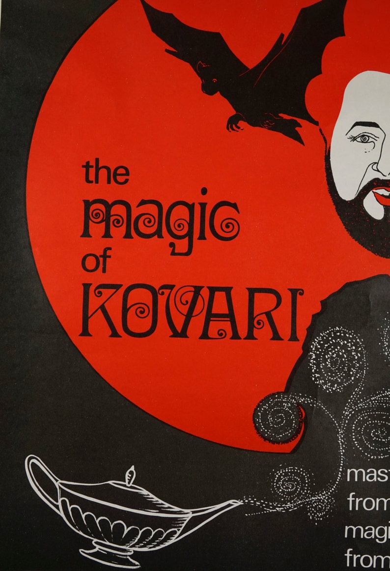 1960s the Magic of Kovari Poster George Kovari Genuine Magic Show ...