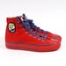 Vintage OP Ocean Pacific High Tops Red Sneakers - Etsy