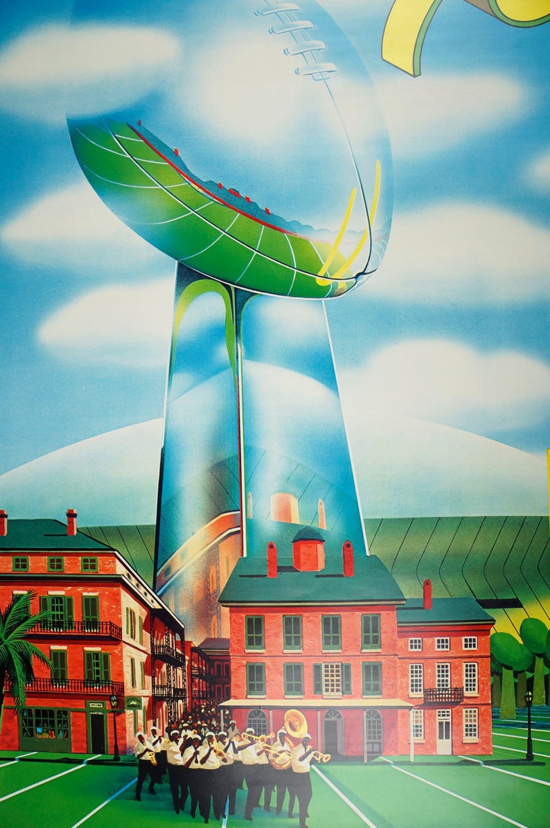 1978 Super Bowl XII Poster Vintage New Orleans 22 x | Etsy