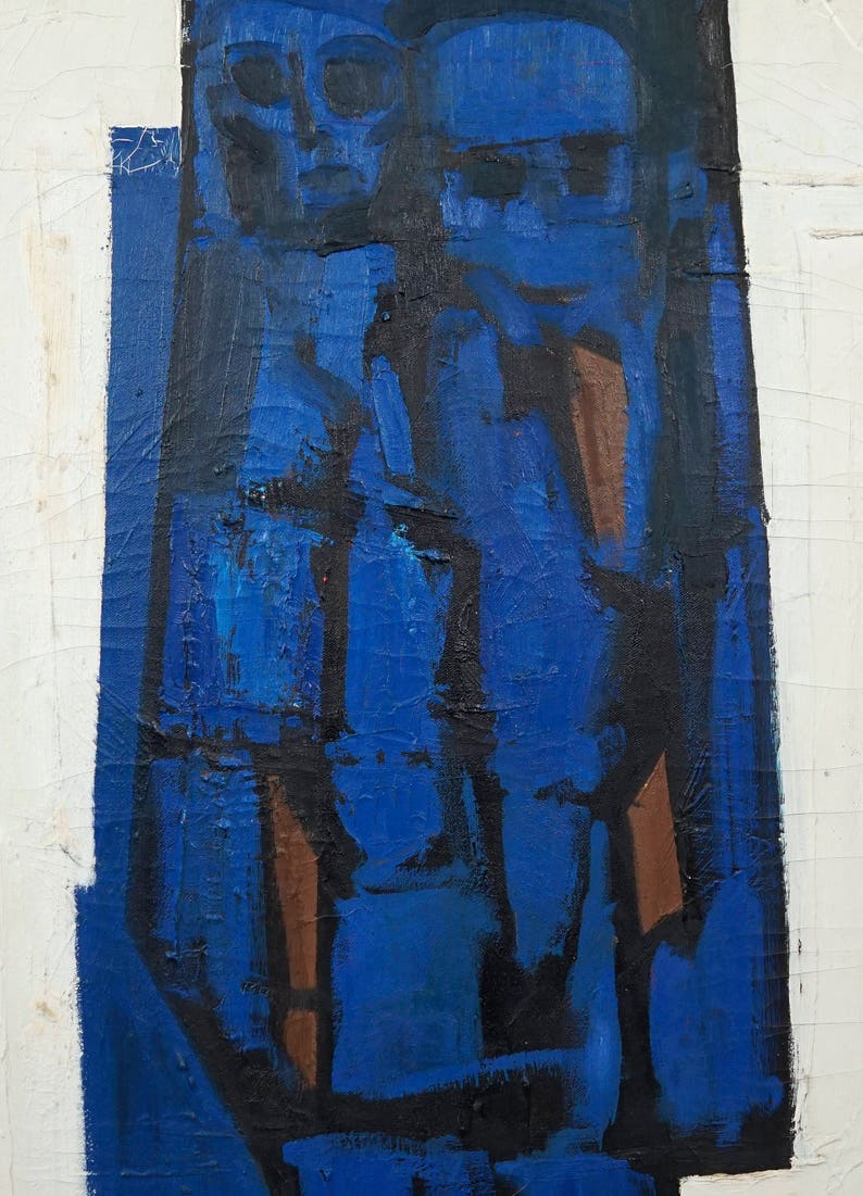 1977 Haycraft Abstract Oil Painting on Canvas Mid Century - Etsy