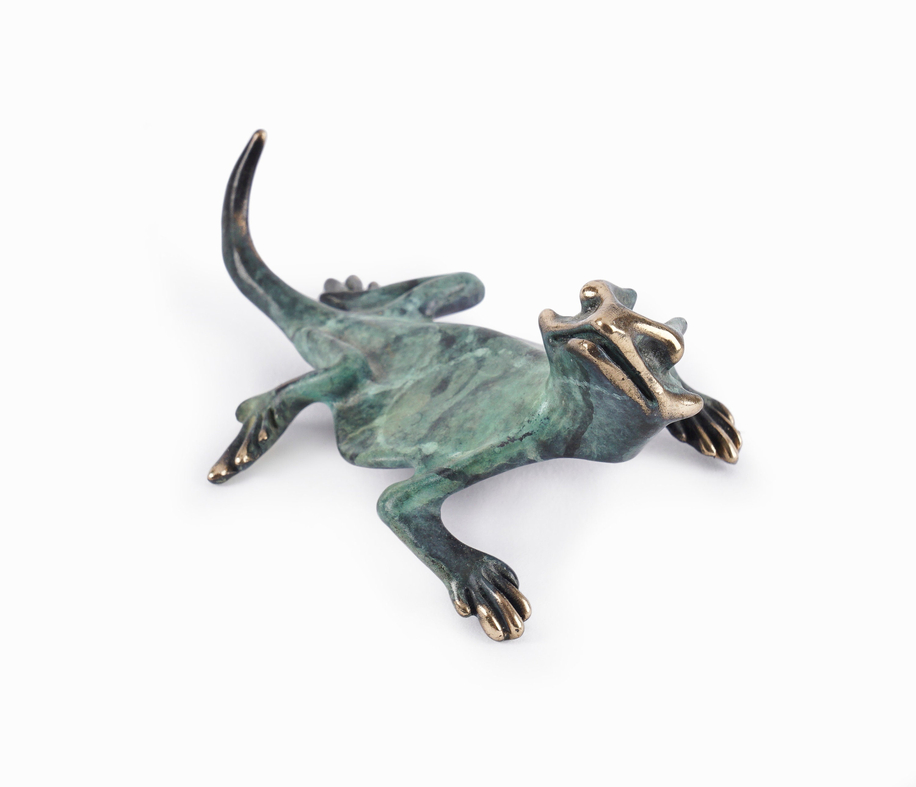 Michael Storey Small Bronze Sculpture Lizard Mid Century - Etsy