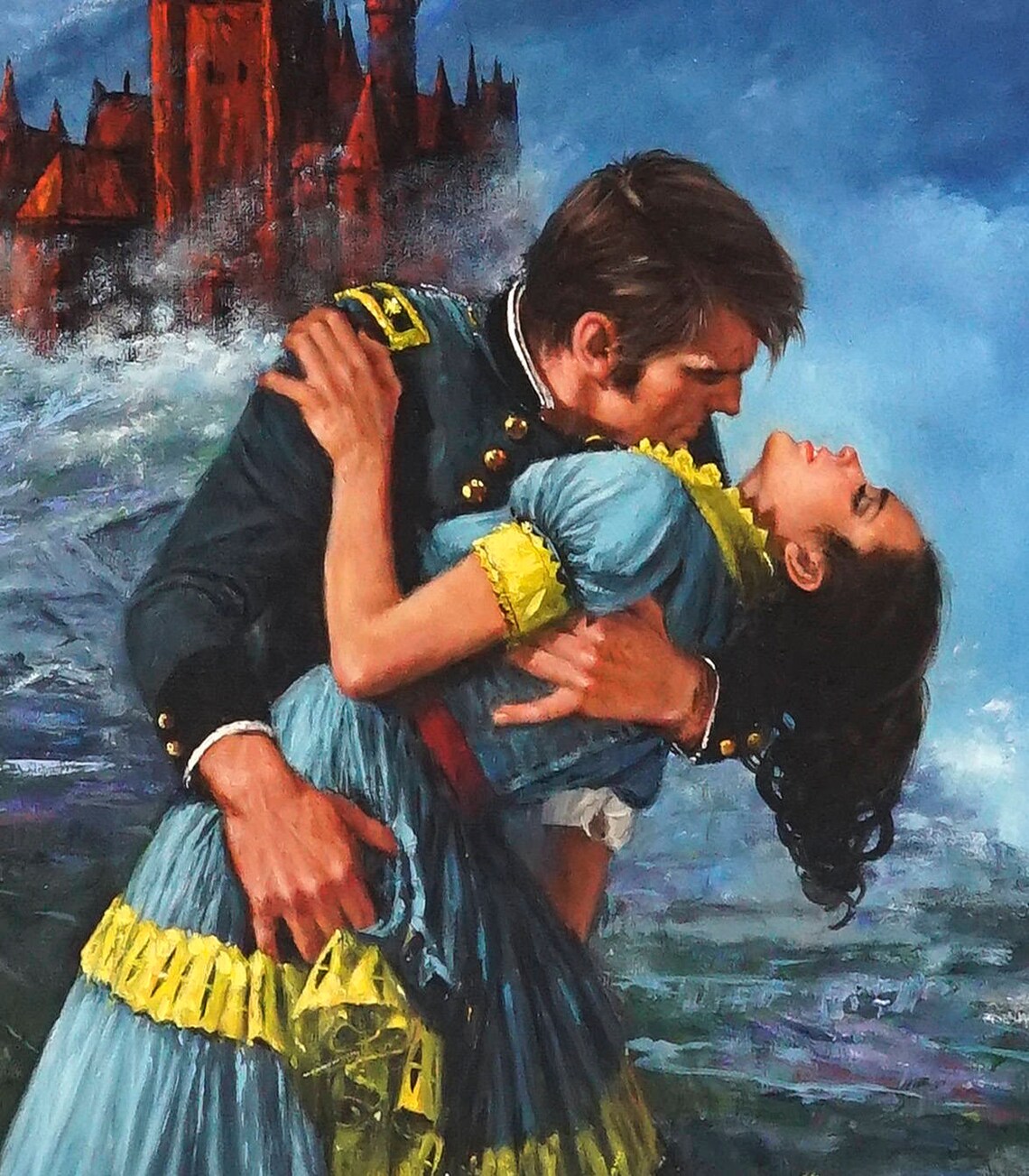 Louis Marchetti the Red Castle Women Oil Painting - Etsy Hong Kong