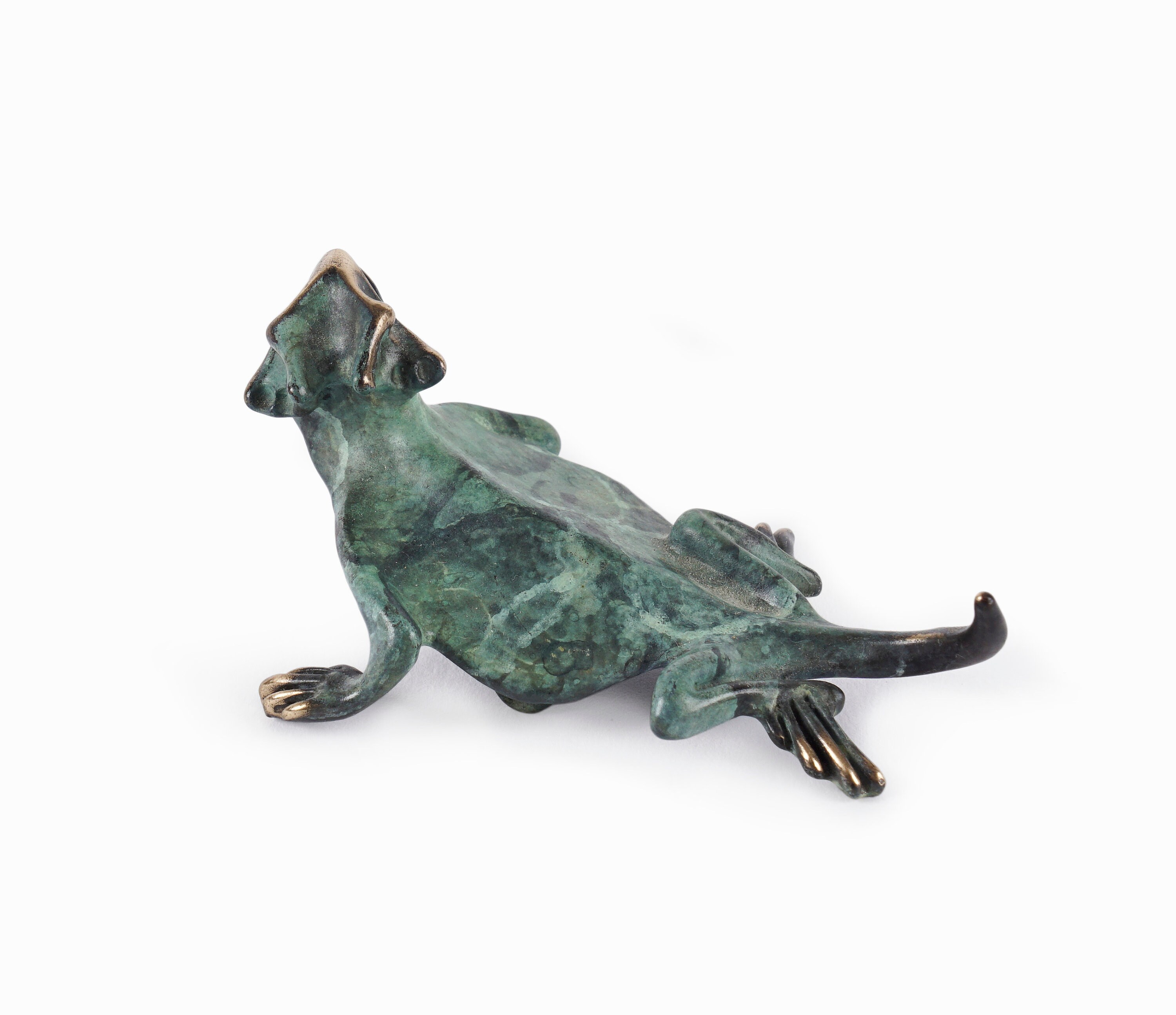Michael Storey Small Bronze Sculpture Lizard Mid Century - Etsy