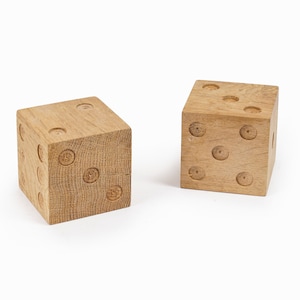 Handmade Wooden Dice Set Vintage - Etsy