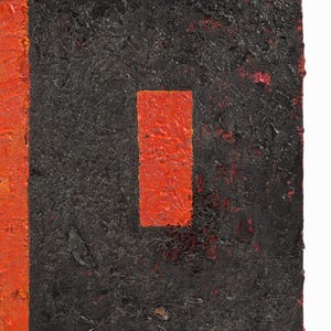 Gerald Richman Abstract Oil Painting on Canvas Mixed Media Mid Century ...