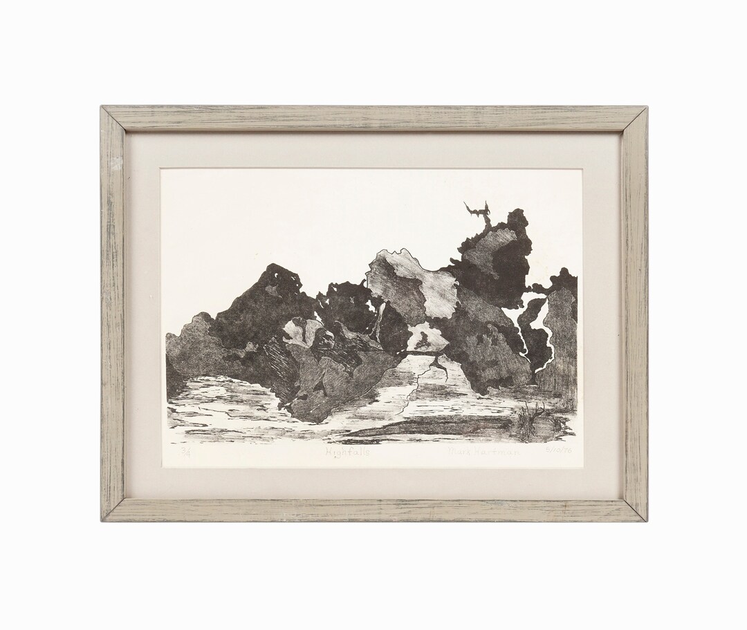 1976 Mark Hartman Abstract Print on Paper Mid Century Modern - Etsy