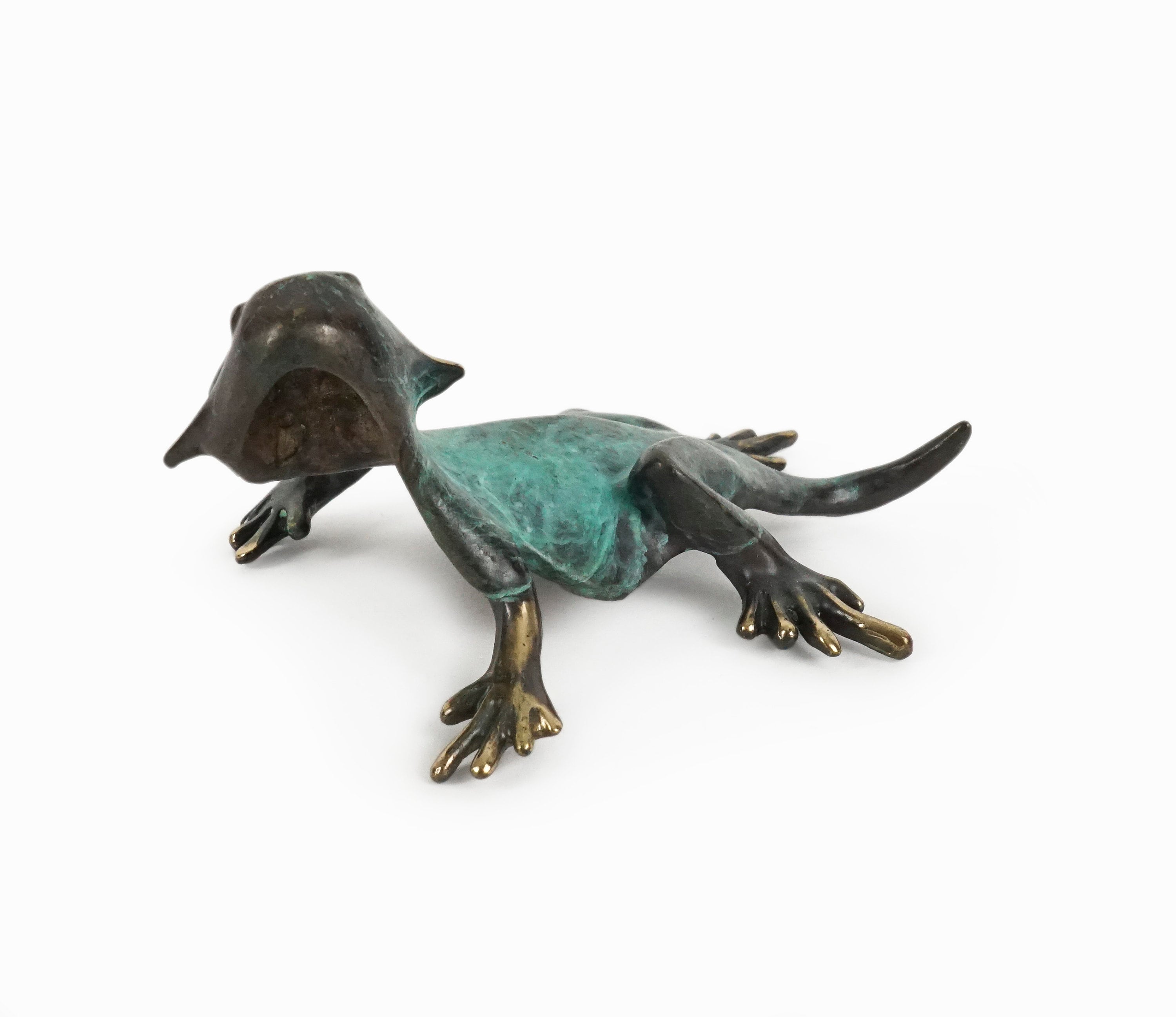 Michael Storey Bronze Sculpture Lizard Mid Century Modern - Etsy