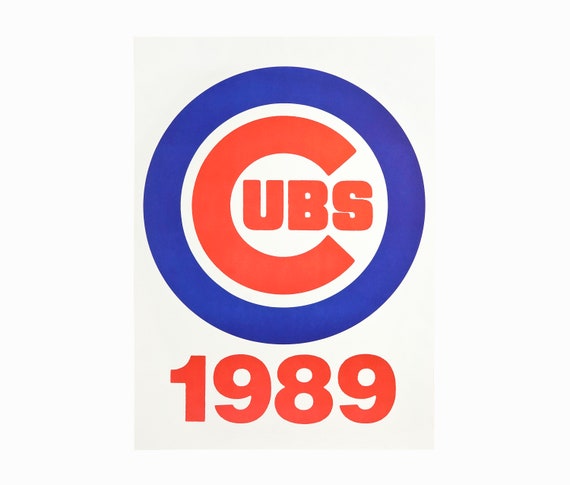 1989 Chicago Cubs Serigraph Screen Print Poster | Etsy